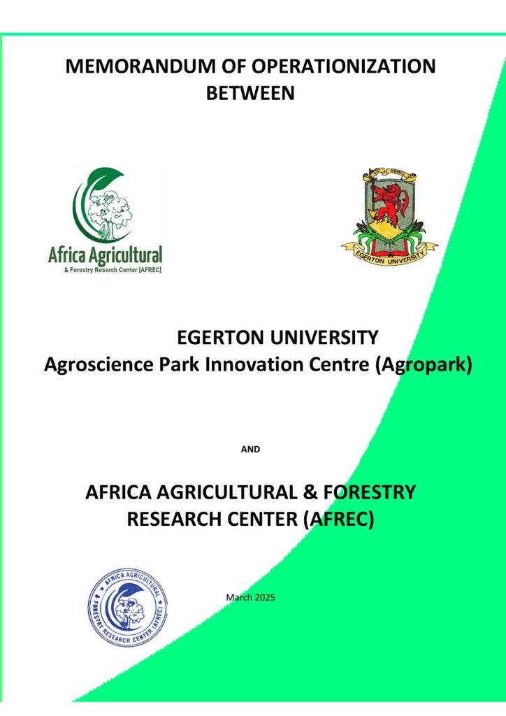 Partners – Africa Agricultural & Forestry Research Cente (AFREC)